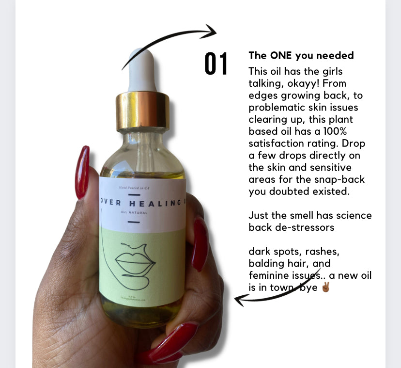 4 oz ALL HEALING Plant Based Treatment Oil – The Nappy Bohemian